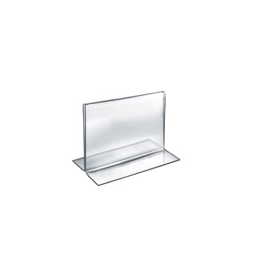 Azar 112740 3.5" W x 2.5" H L-Shaped Acrylic Sign Holder, 10Pack ...