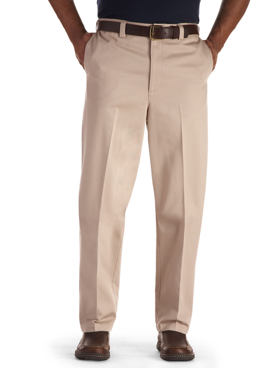 Oak Hill by DXL Men's Big and Tall Premium Stretch Twill Pants, Khaki ...