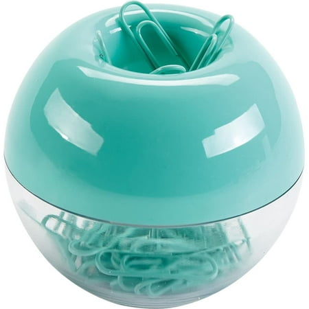 HTAIGUO Paper Clips Round Magnetic Paperclip Holder for Desk Non-Skid ...