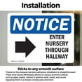 (2 Pack) Enter Nursery Through Side Hallway Sign - Walmart.com