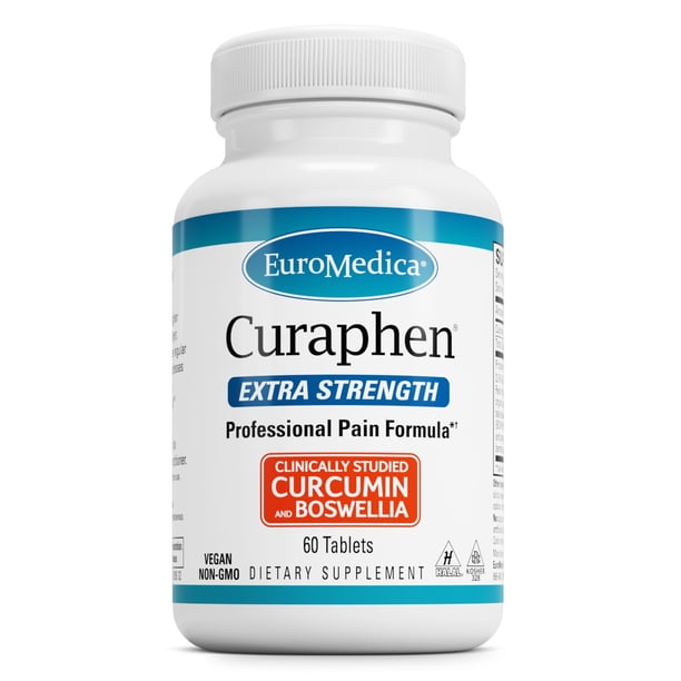 Suplemento Euromedica Curaphen Extra Strength 60 comprimidos | Walmart ...