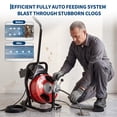 GIMMYFIVE Electric Drain Cleaning Machine, 50ft x 3/8", 250W Sewer ...