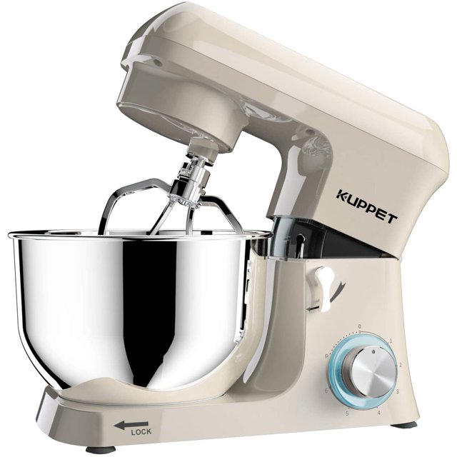 KUPPET Stand Mixer, 6.5-QT 700W 6-Speed Tilt-Head Food Mixer, Metal ...