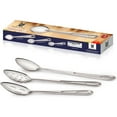 Premium 3 Piece Stainless Steel Baking & Basting Spoon Set, Includes 15 ...
