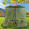 Topchances Adjustable Mosquito Net for 10-11ft Patio Umbrellas - Zipper ...