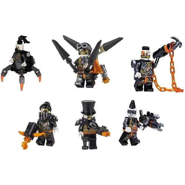LEGO Ninjago: Army of 6 Dragon Hunters - Daddy No Legs Iron Baron Nitro ...
