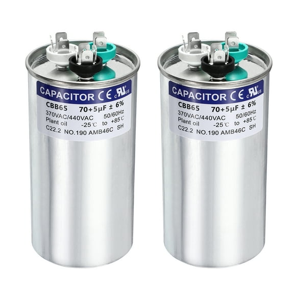 TRANE SF Run Capacitor - 10 MFD (MicroFarad) 370/440 Volts - (1 Pack ...
