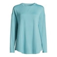 Time and Tru Women's Relaxed Fit Super Soft Knit Tunic Top with Long ...