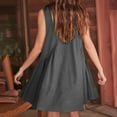 Gxdcog Women Oversized Tank Dress Casual V Neck Pleated Mini Dresses ...