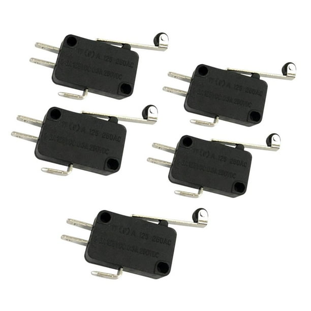 5 Pieces Limit Switch Long Hinge Roller Lever Type SPDT Micro Switch ...
