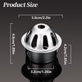2Pc Gutter Guard Filter, 304 Stainless Steel Round Shape Roof Outdoor ...
