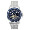 Bulova Marine Star Stainless Steel Open Heart Blue Dial Automatic 21 ...