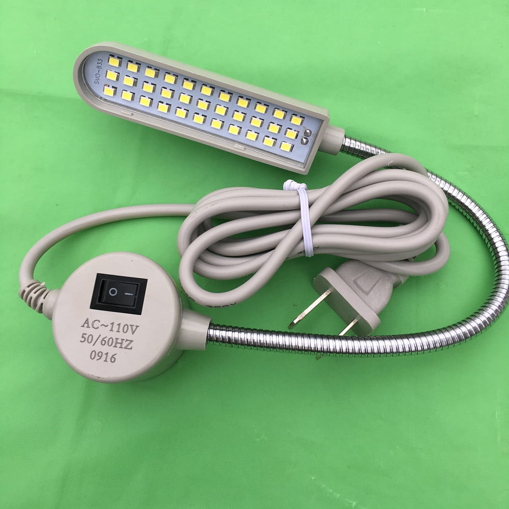 LED 33 Light Working Gooseneck Lamp 110v for Home or Sewing Machine ...