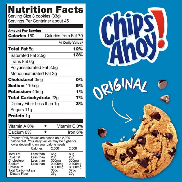 Chips Ahoy Nutrition Label