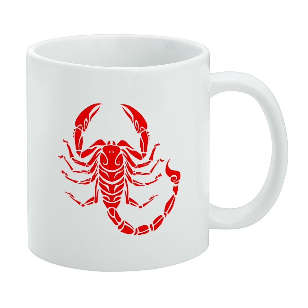 Red Tribal Scorpion White Mug - Walmart.com
