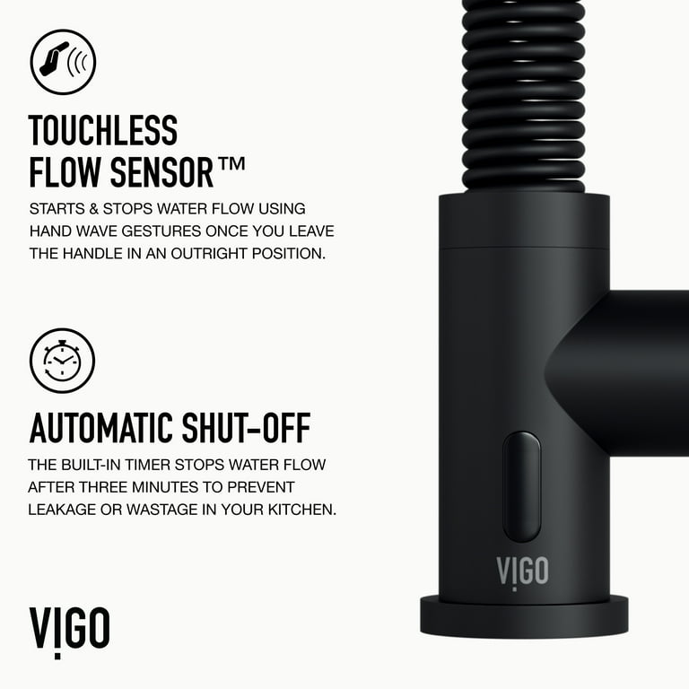Vigo Edison Singlehandle Pulldown Sprayer Kitchen Faucet Pull Down