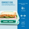 BioSmart BPA Free Plastic Sandwich Container: Reusable, Leak-Proof with ...