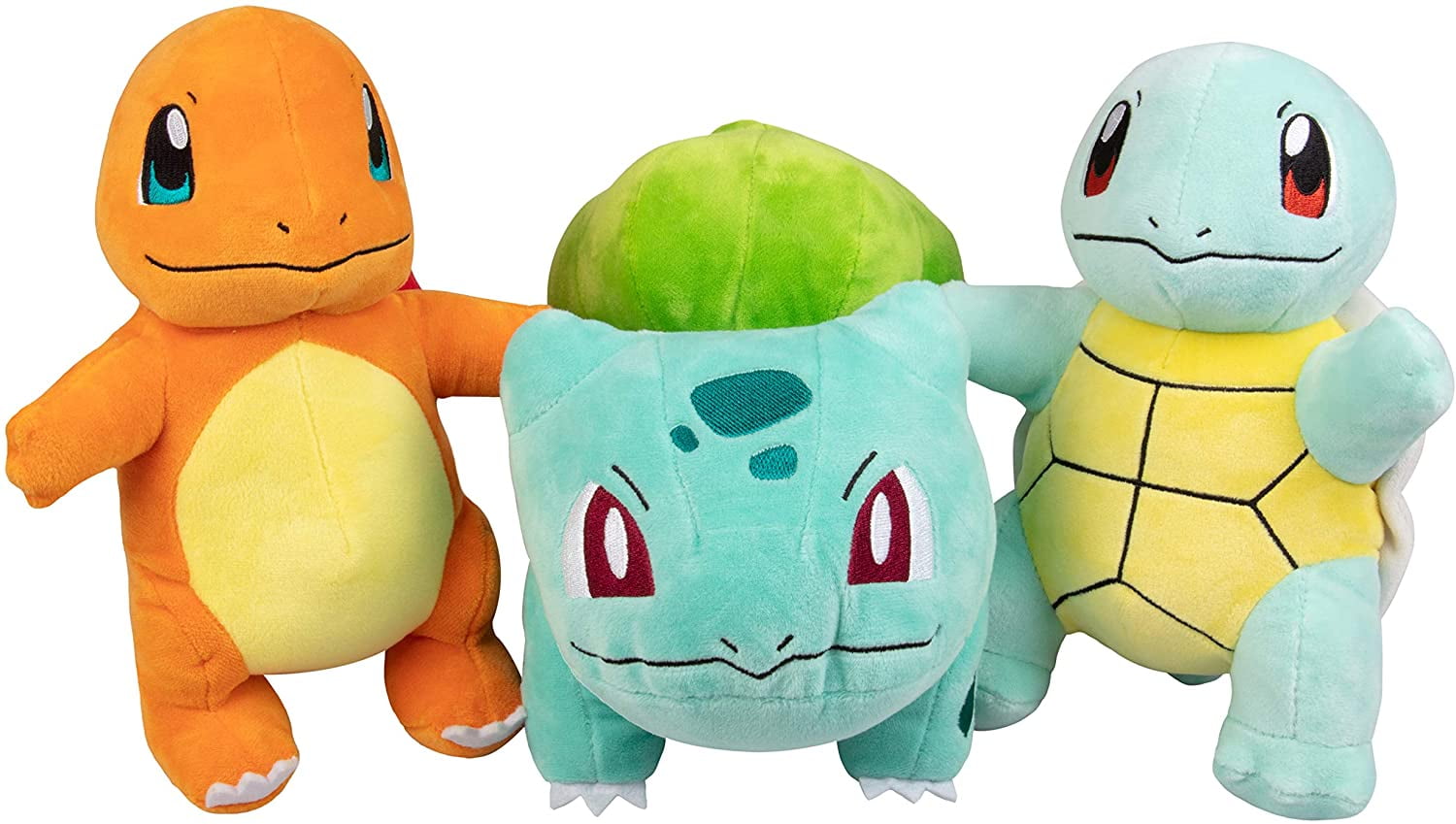 Buy Pokémon Plush Starter 3 Pack Charmander Squirtle & Bulbasaur 8 ...