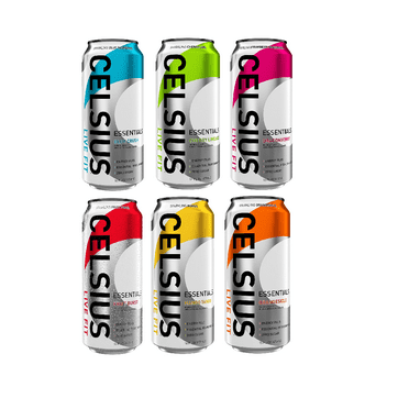 CELSIUS ESSENTIALS, Sparkling Blue Crush, Performance Energy Drink 16 ...