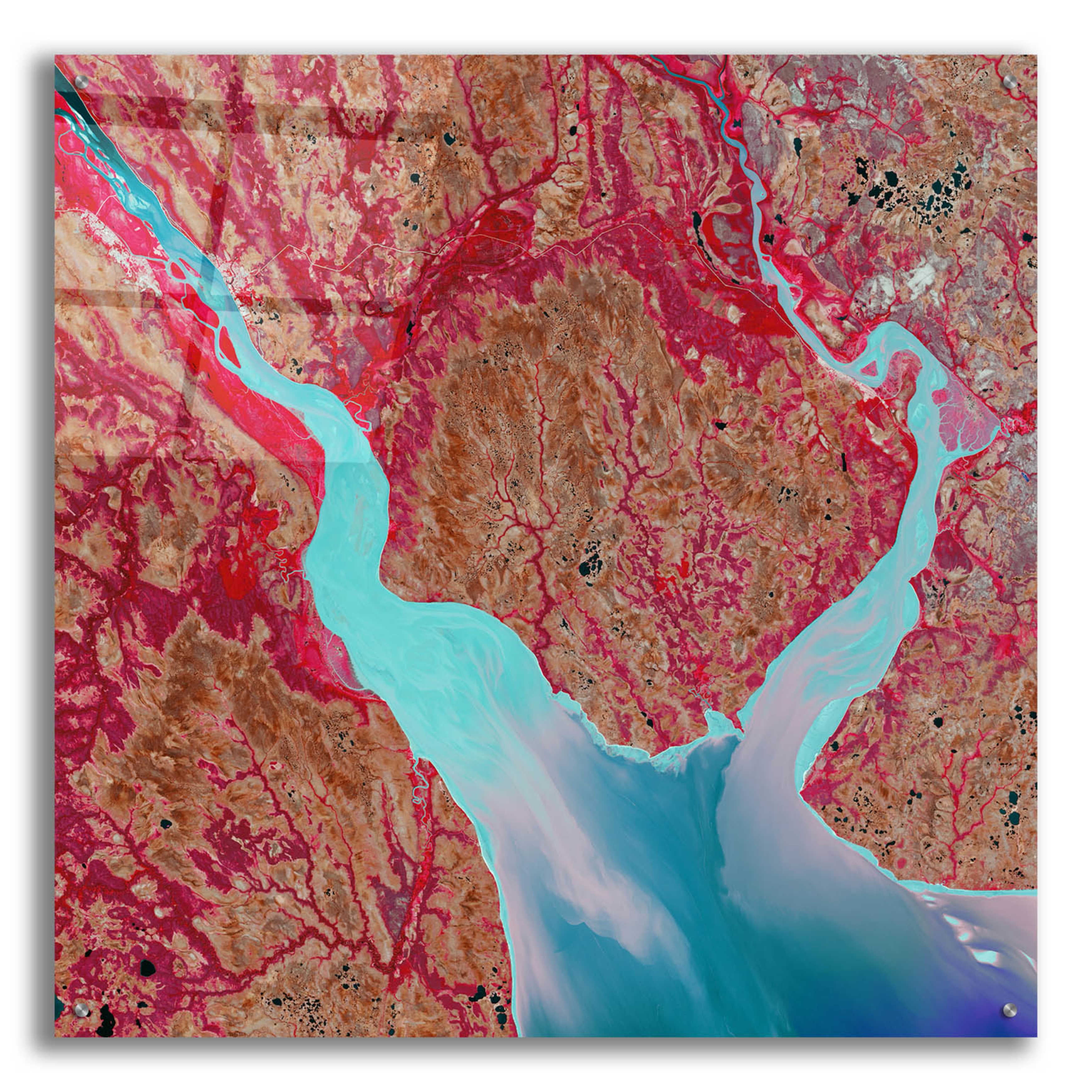 Epic Art 'Earth as Art: Mezen Mixing,' Acrylic Glass Wall Art, 36"x36 ...