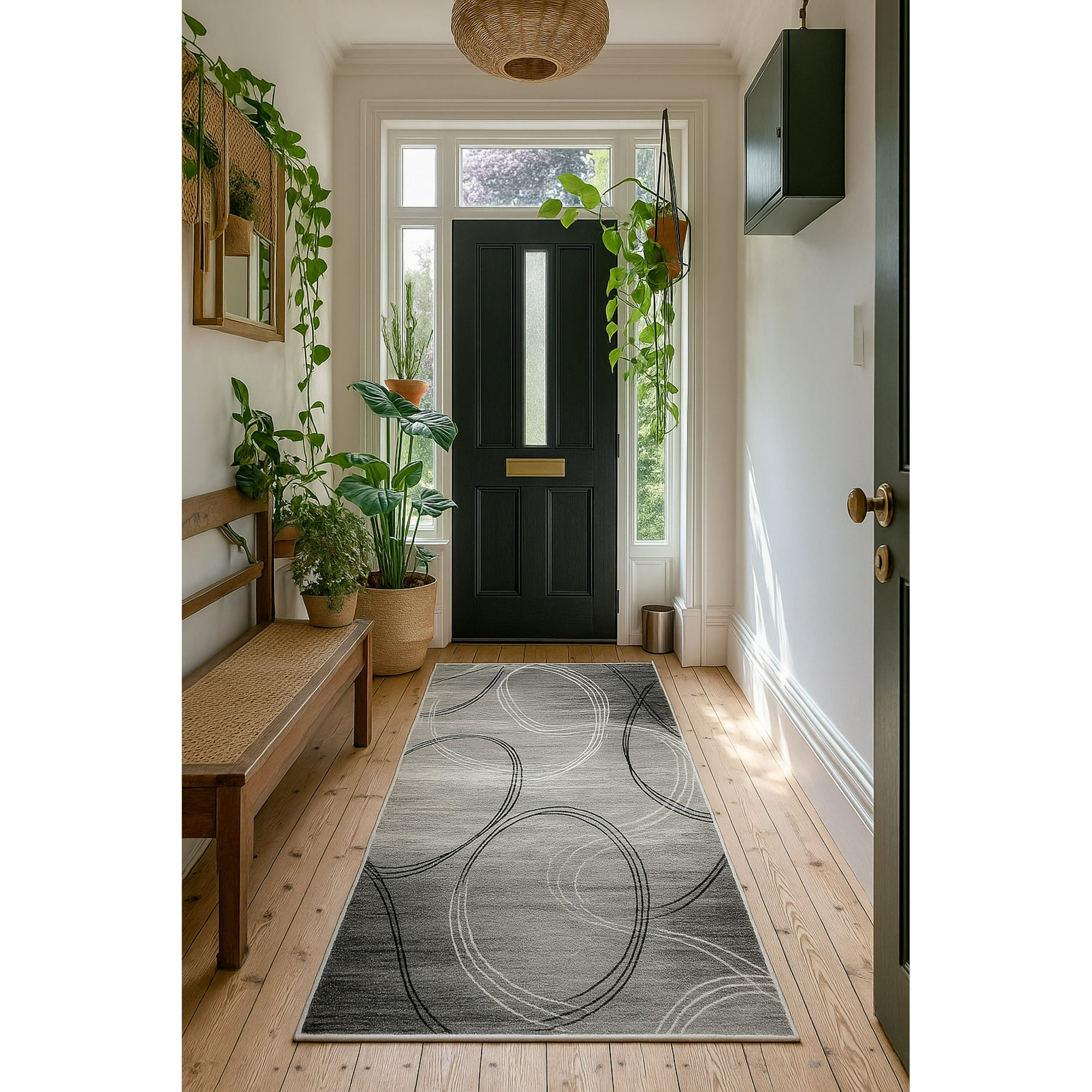 Rug Branch Montage Collection Modern Abstract Area Rug 28 X 10 Runner Rug
