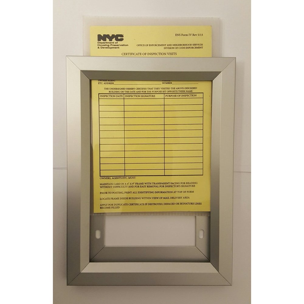 HPD Inspection Frame 6" X 9" ( Heavy Duty - Aluminum) - Walmart.com ...