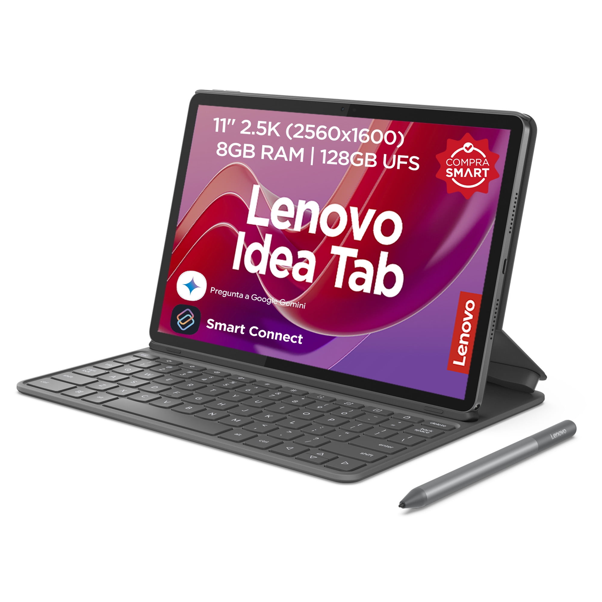 Tablet Lenovo Idea Tab ZAFR0211MX RAM 8GB 128GB Color Gris más Folio ...