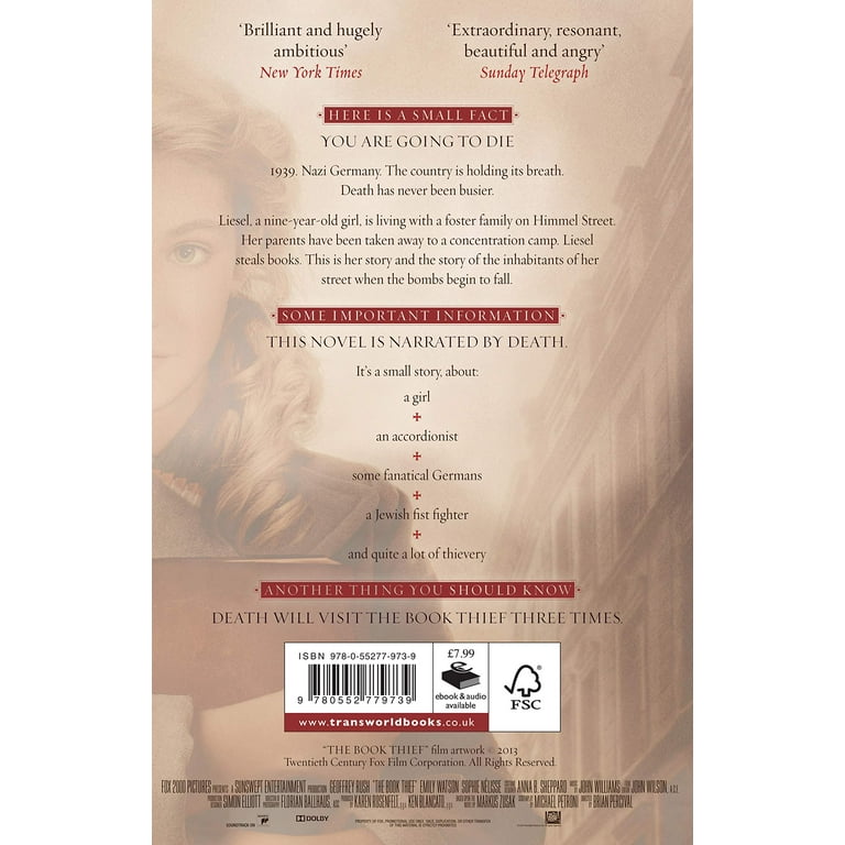 The Book Thief Back Cover