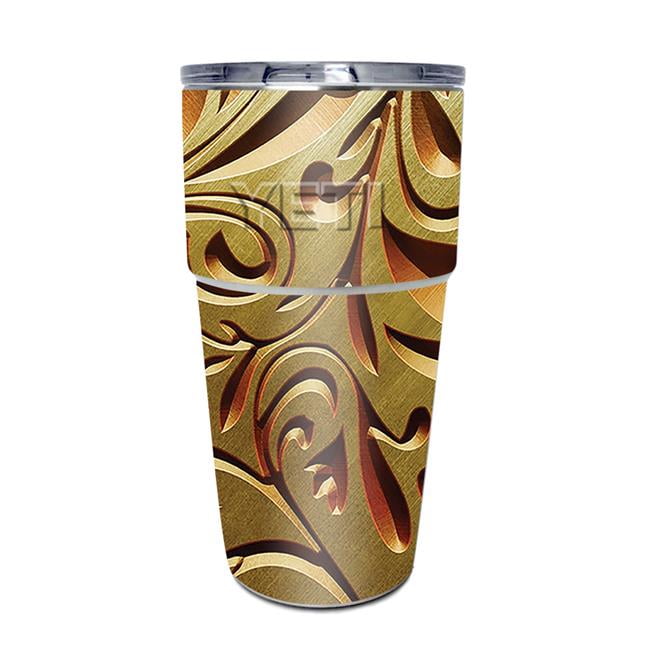 MightySkins YEPINT16SI-Mosaic Gold Skin for Yeti Rambler 16 oz ...
