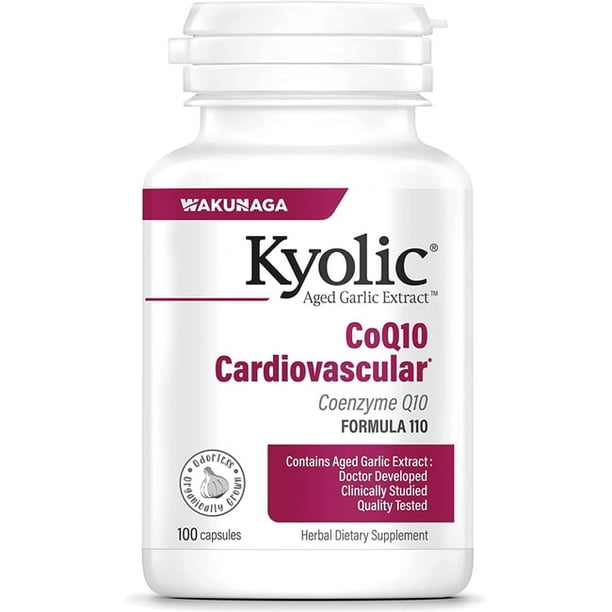 Kyolic #110 Garlic with Coq10 100 Caps - Walmart.com