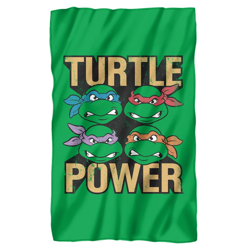 TMNT Blanket, 36"x58" Turtle Power Fleece Blanket - Walmart.com