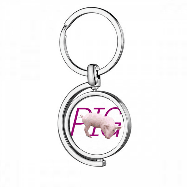 sta food pork face meat Rotating Keychain Metal Keyring Holder - Walmart.ca