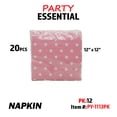 Pink Polka Dot Theme Birthday Party Paper Beverage Napkins - Walmart.com