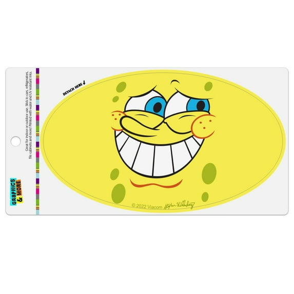 SpongeBob Guilty Face Automotive Car Refrigerator Locker Vinyl Euro ...