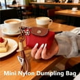 Mini Nylon Dumpling Bag, 12 Colors Detachable Nylon Wrist Strap Coin ...