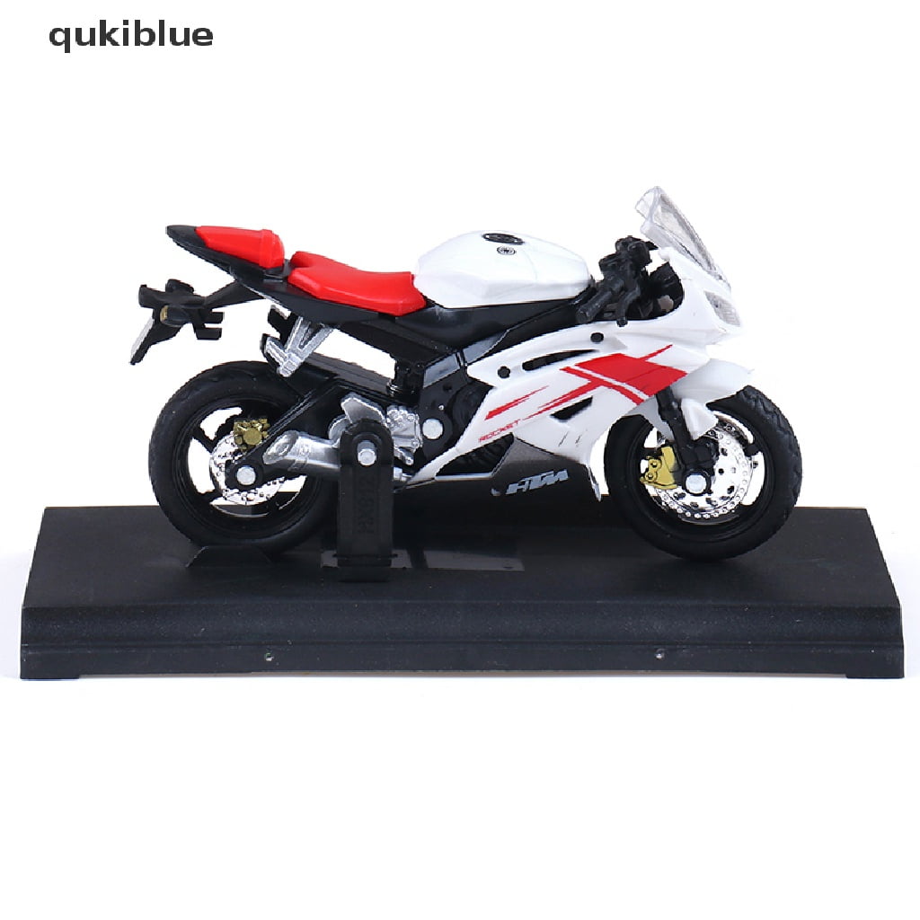 Qukiblue 1 : 18 Yamaha YZF-R6 R6 Azul Moto DIECAST Modelo De Juguete MX ...