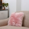 Fluffy Pillowcase Plush Faux Fur Square Throw Pillow Cover Merino Style ...