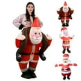 Andvari Christmas Inflatable Costume Adult Riding-Santa Claus ...