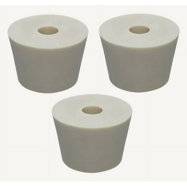 Drilled Rubber Stopper #6 (Set of 3) - Walmart.com
