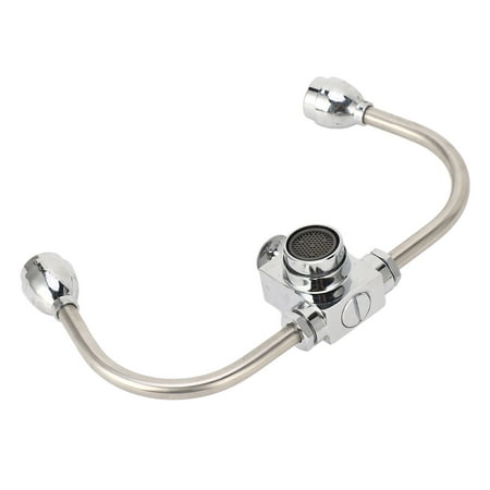Faucet Eyewash Station, Double Nozzles Emergency Eye Washer Comfortable ...