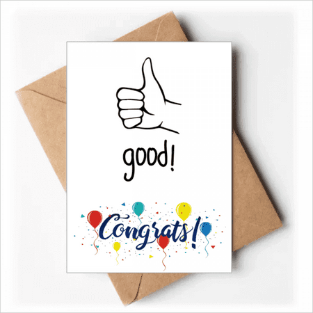 Black Thumb Personalized Gesture Wedding Cards Congratulations Greeting ...