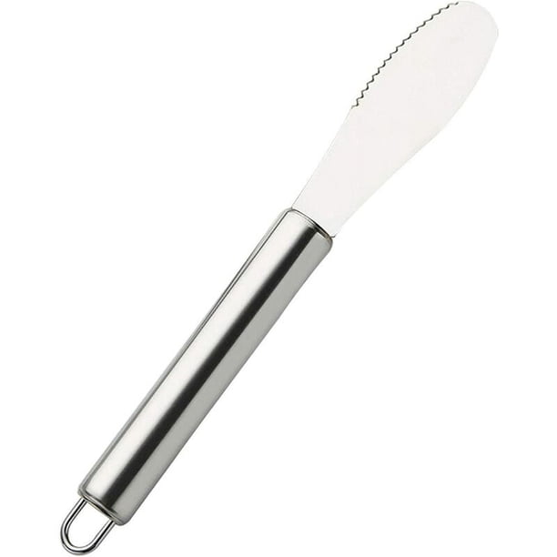 Hongchun Stainless Steel Butter Knife, Wide Sandwich Sawtooth Blade ...