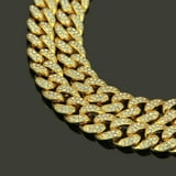Holocky Mens Cuban Link Chain Golden Hip Hop Miami Bling Necklace ...
