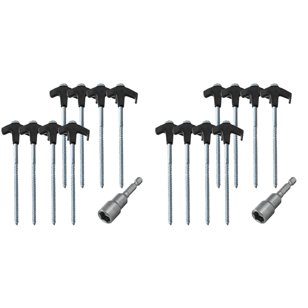 Socket 8 Piezas Estacas Metal para Campaña Con Tornillo Hexagonal en ...
