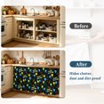 Balloon Stars Cabinet Curtains for Kitchen 32"Wx55"L, Festival Happy ...