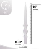 4pcs Tapered Candlesticks Spiral Taper Candle, 10 Inch Candy Colors ...