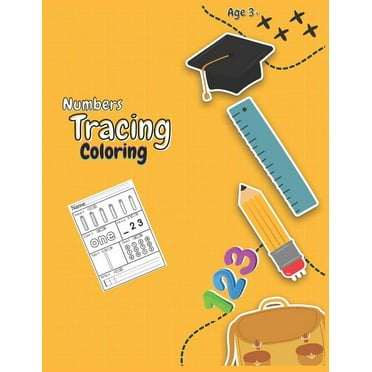 Number Tracing Book For Kids Ages 3-5 : Trace Numbers Practice Workbook ...