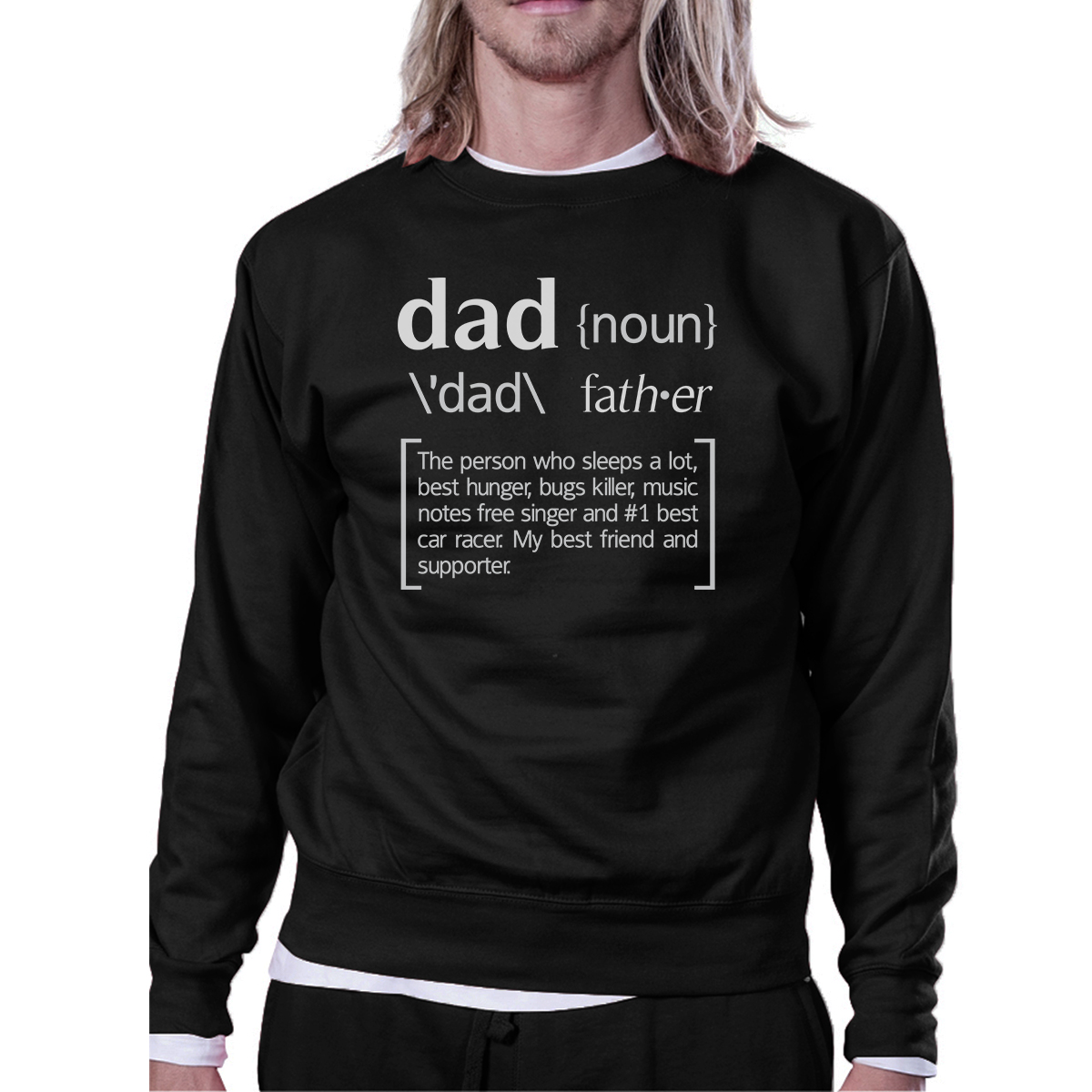 Dad Noun Black Pullover Sweatshirt Funny Birthday Gifts For Dad ...