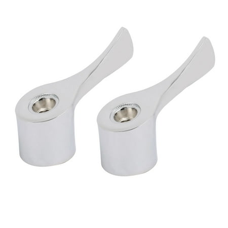 Faucet Kit Zinc Alloy Universal Fitting Handle w Screw Cap Silver Tone ...