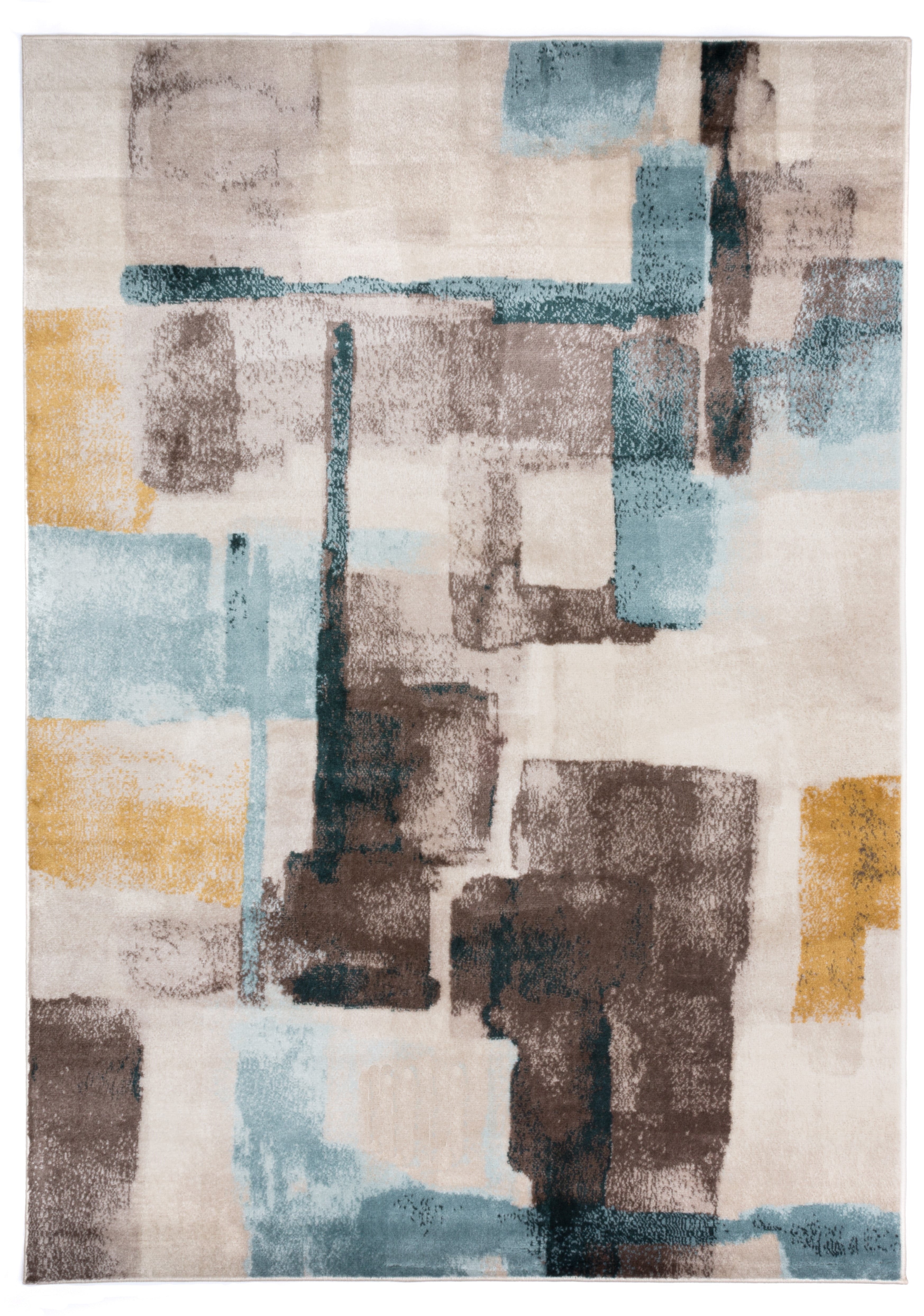 Mainstays Abstract Block Multi Area Rug or Runner - Walmart.com